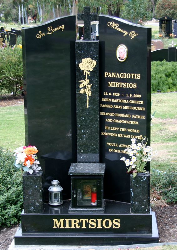 Headstone and Base - Castagna Monuments Melbourne