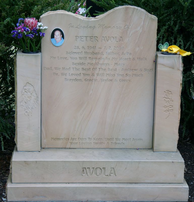 Headstone and Base - Castagna Monuments Melbourne